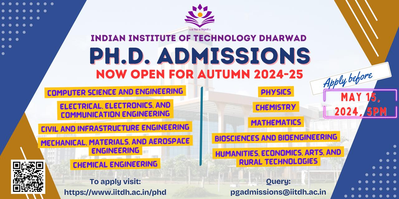 PhD | Indian Institute Of Technology Dharwad